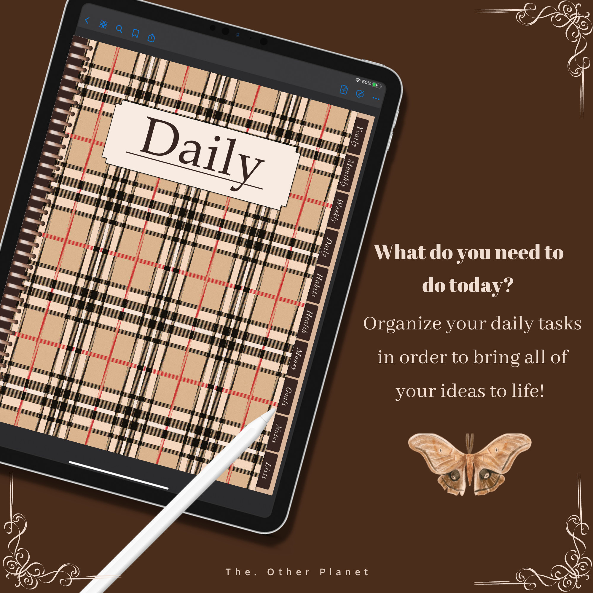 Dark Academia Digital Planner for Goodnotes and Notability - Etsy