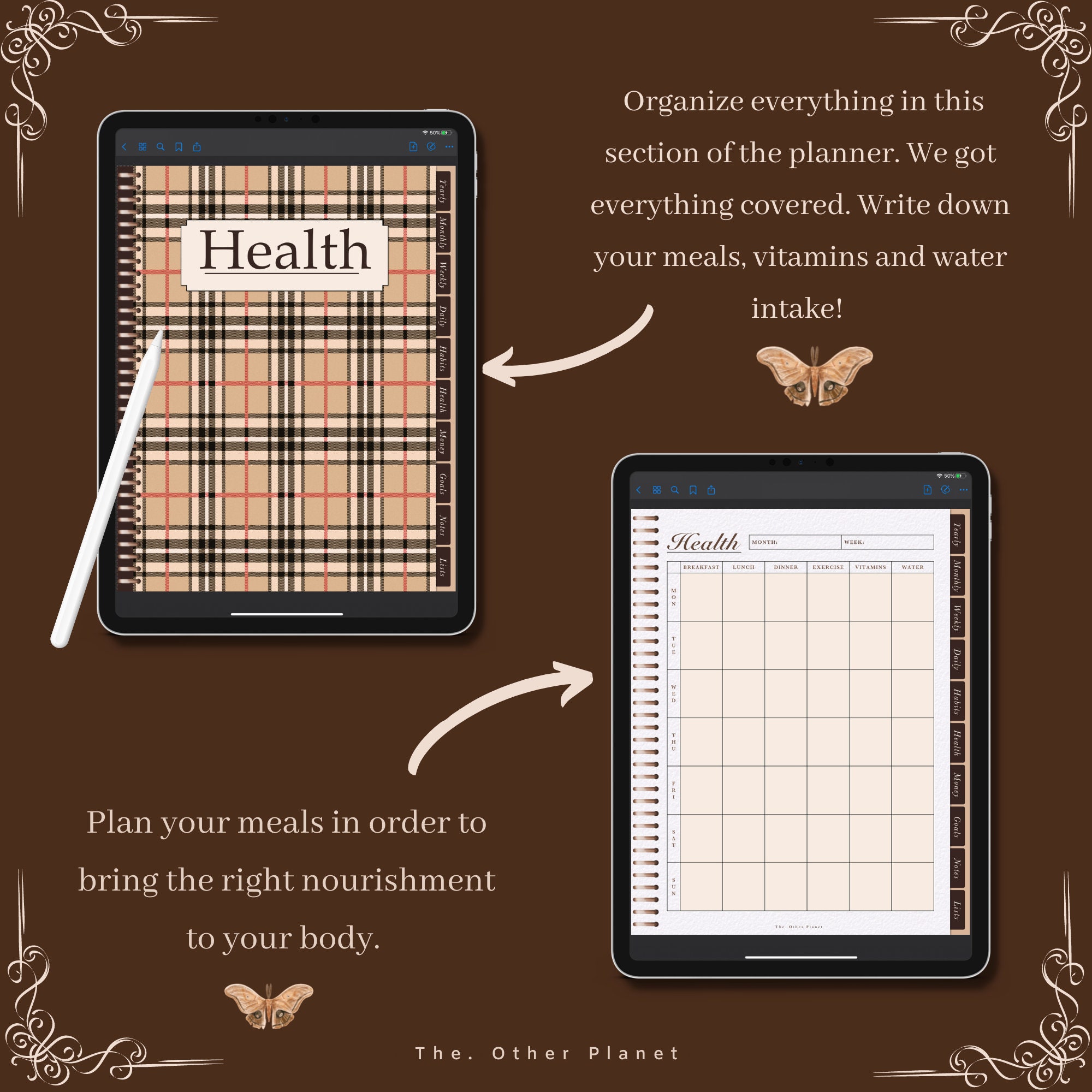 Dark Academia Digital Planner for Goodnotes and Notability - Etsy