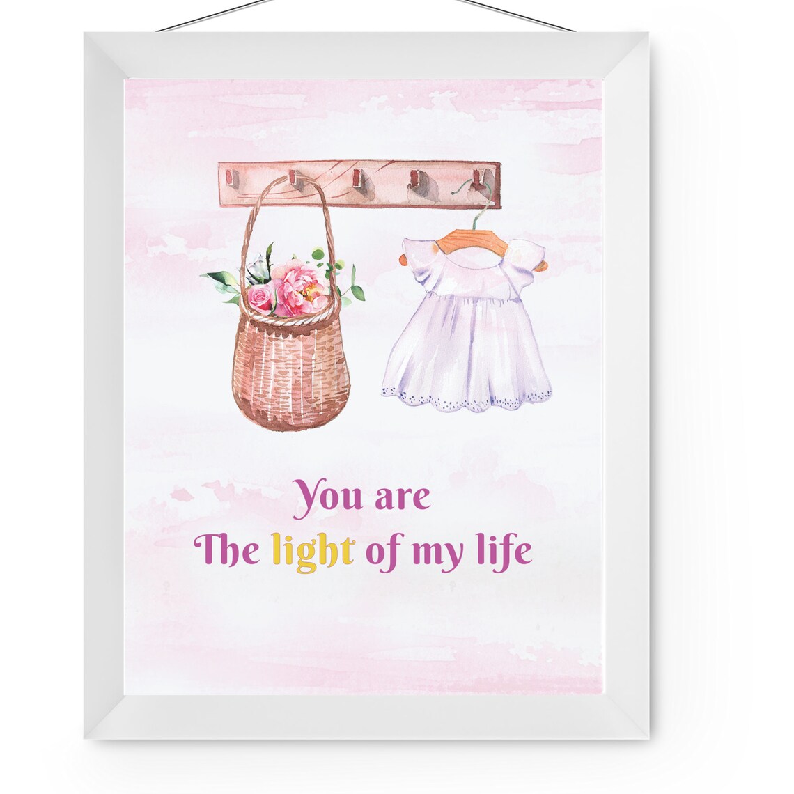 Light of My Life Wall Art That is Available for Digital Download. - Etsy