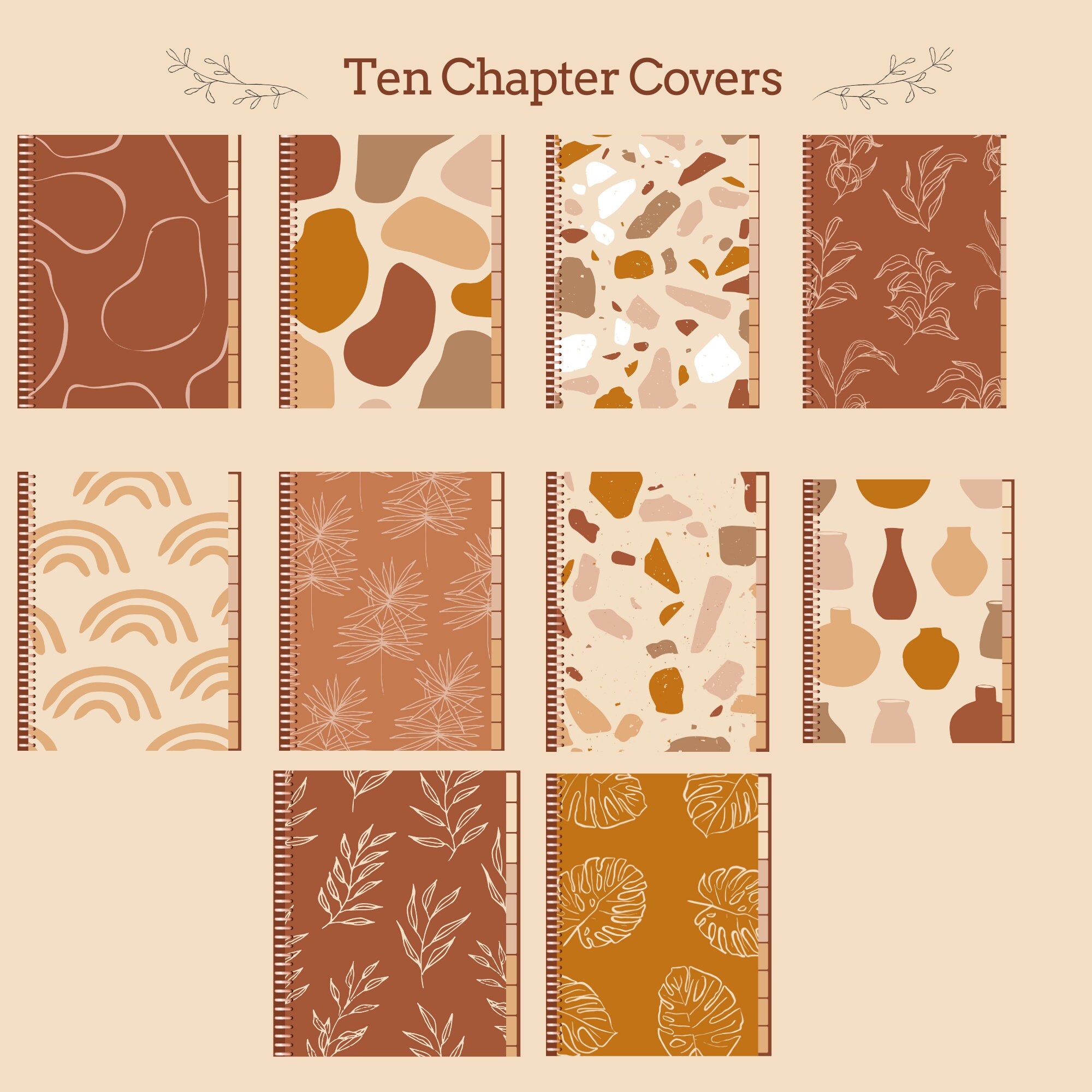 Digital Notebook for Goodnotes and Notability With Boho Chic Aesthetic ...