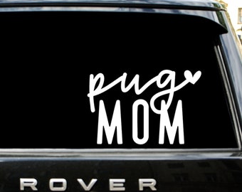 Pug Life Decal Dog Decal Vinyl Car Decal Window Decal - Etsy