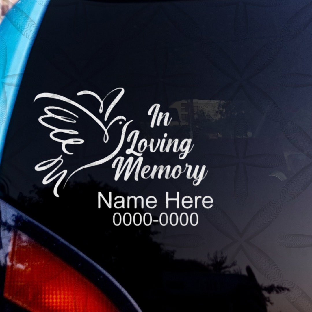 In Loving Memory Car Decal-memorial Decal - Etsy