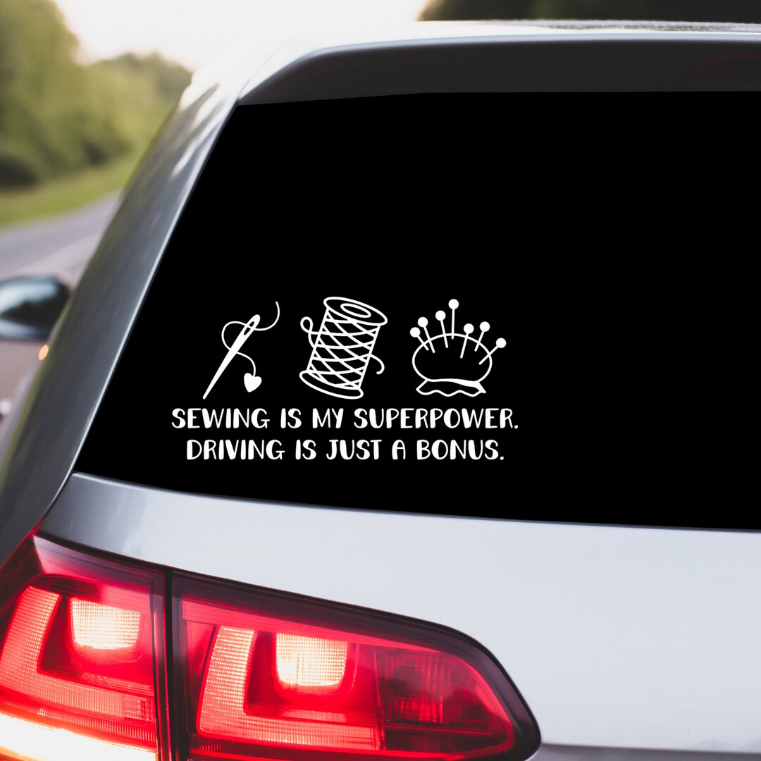I Love 2 Sew| Car Decals| Sewing Gifts| Seamstress Gifts| Sewing Decals ...