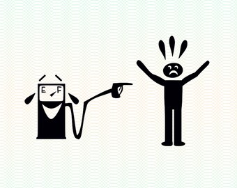 Gas Tank Car Decal | Etsy