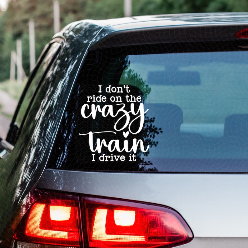 Crazy Train Funny Car Decals Gifts for Parents mom - Etsy