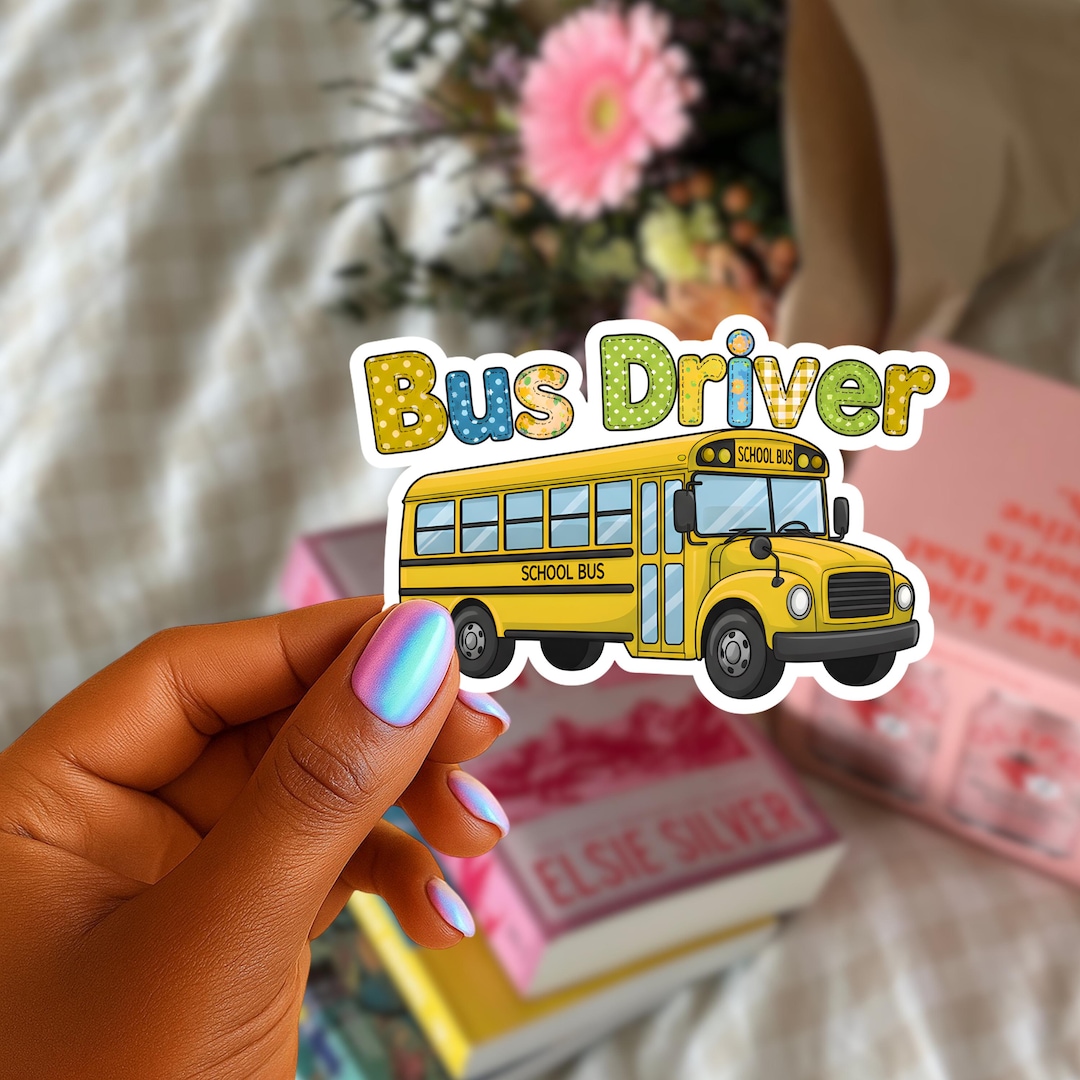 School Bus Driver Sticker | UV DTF Decal, Teacher Appreciation Gift - Etsy