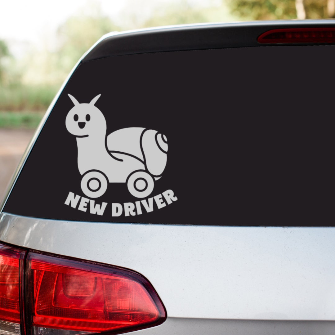 New Driver Snail Vinyl Decal/new Driver/student Driver/decals for New ...