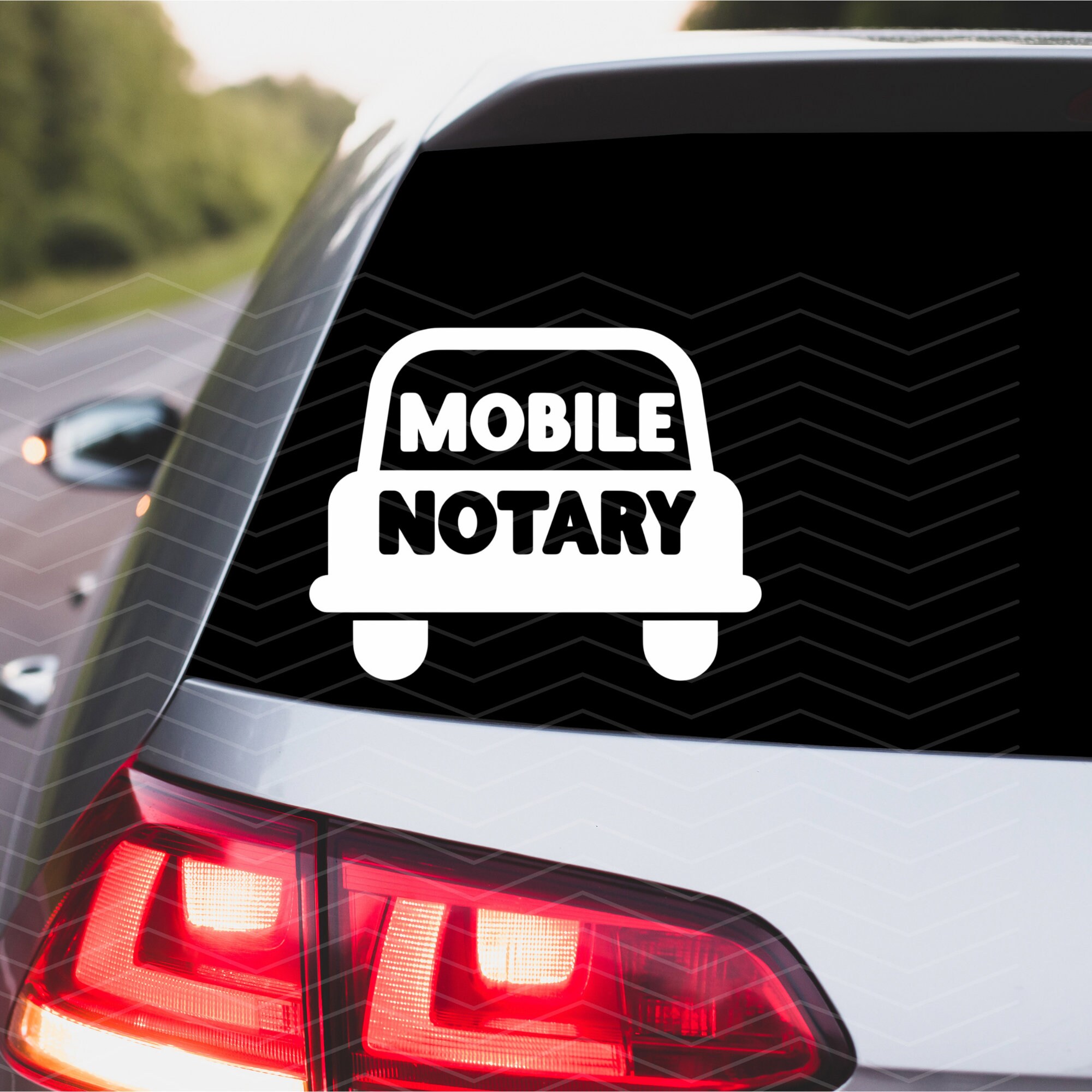 Custom Mobile Notary Car Decal – Personalized Contact Info - Etsy