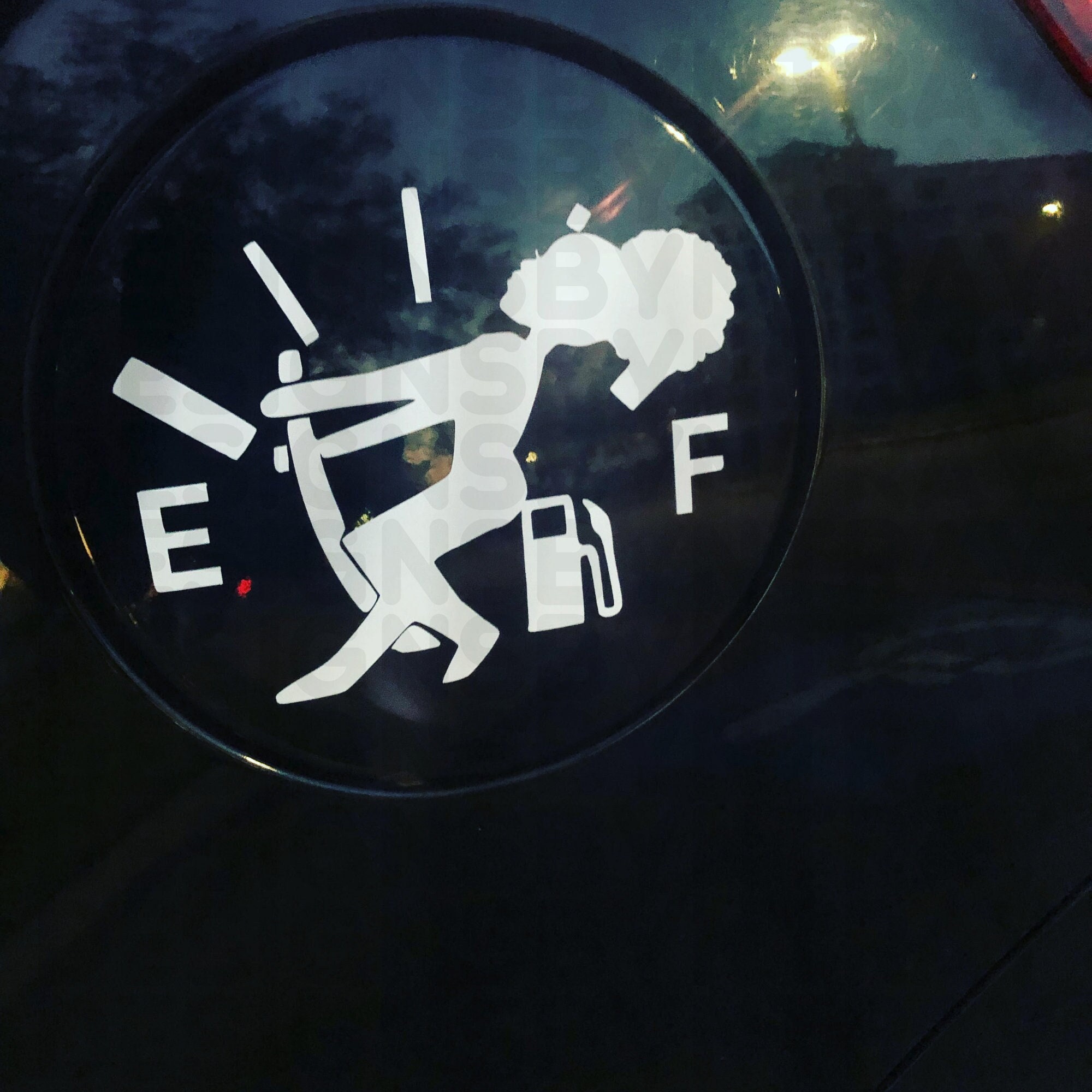 Black Girl Fuel Cap Decal/afro Puff-natural Hair/free - Etsy