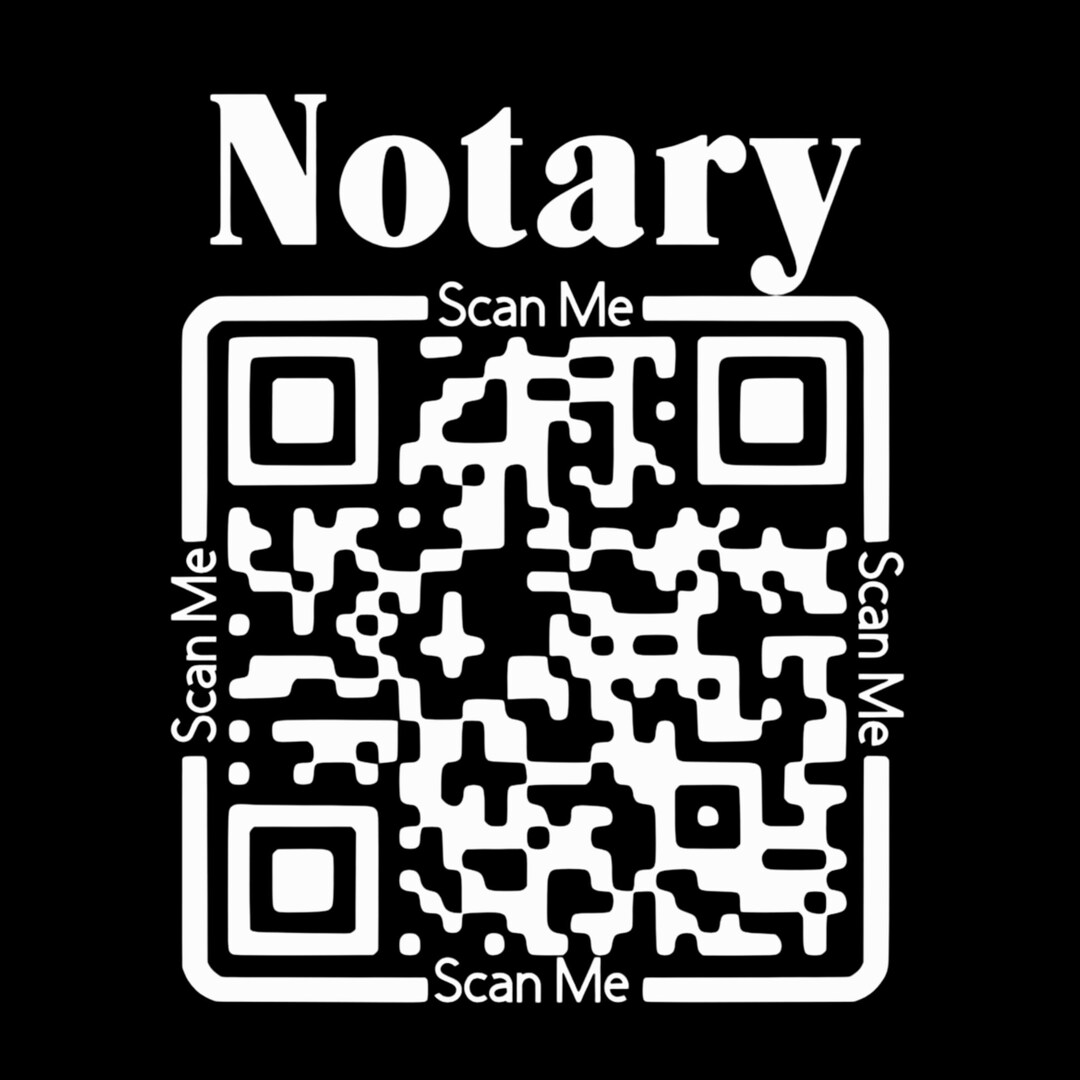 Notary Public QR Code Decal Decals for Notaries Professional - Etsy