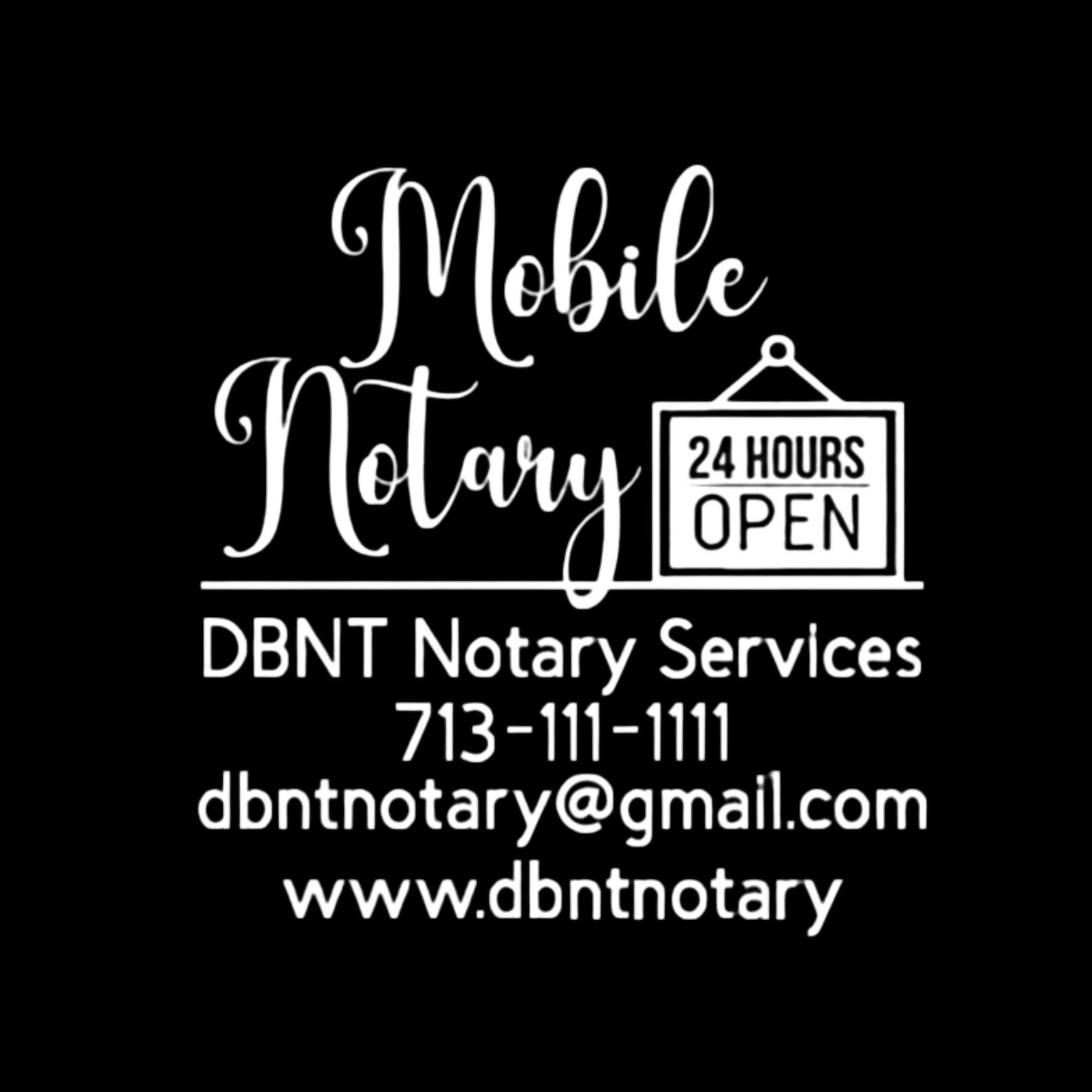 Mobile Notary Car Decal – Custom Vinyl Window Sticker - Etsy