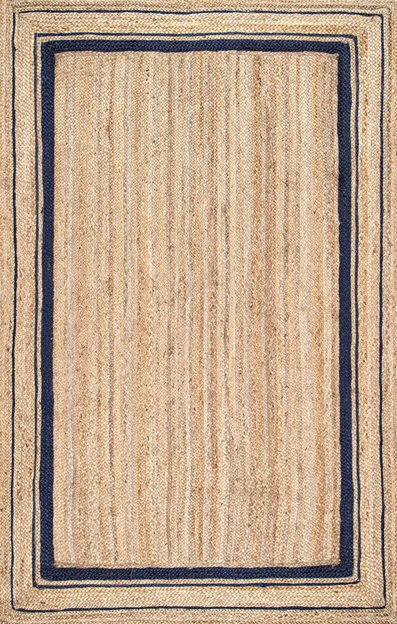 Natural Jute Rug Braided Jute Rug Boho Decor Rug Handwoven - Etsy