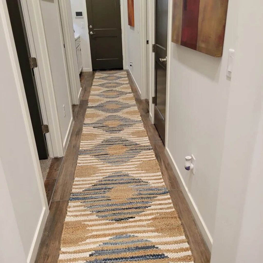 2x3, 2x4, 2x6, 2.6x6 Ft Indian Hand Woven Hemp Jute Rug Runner Rug ...