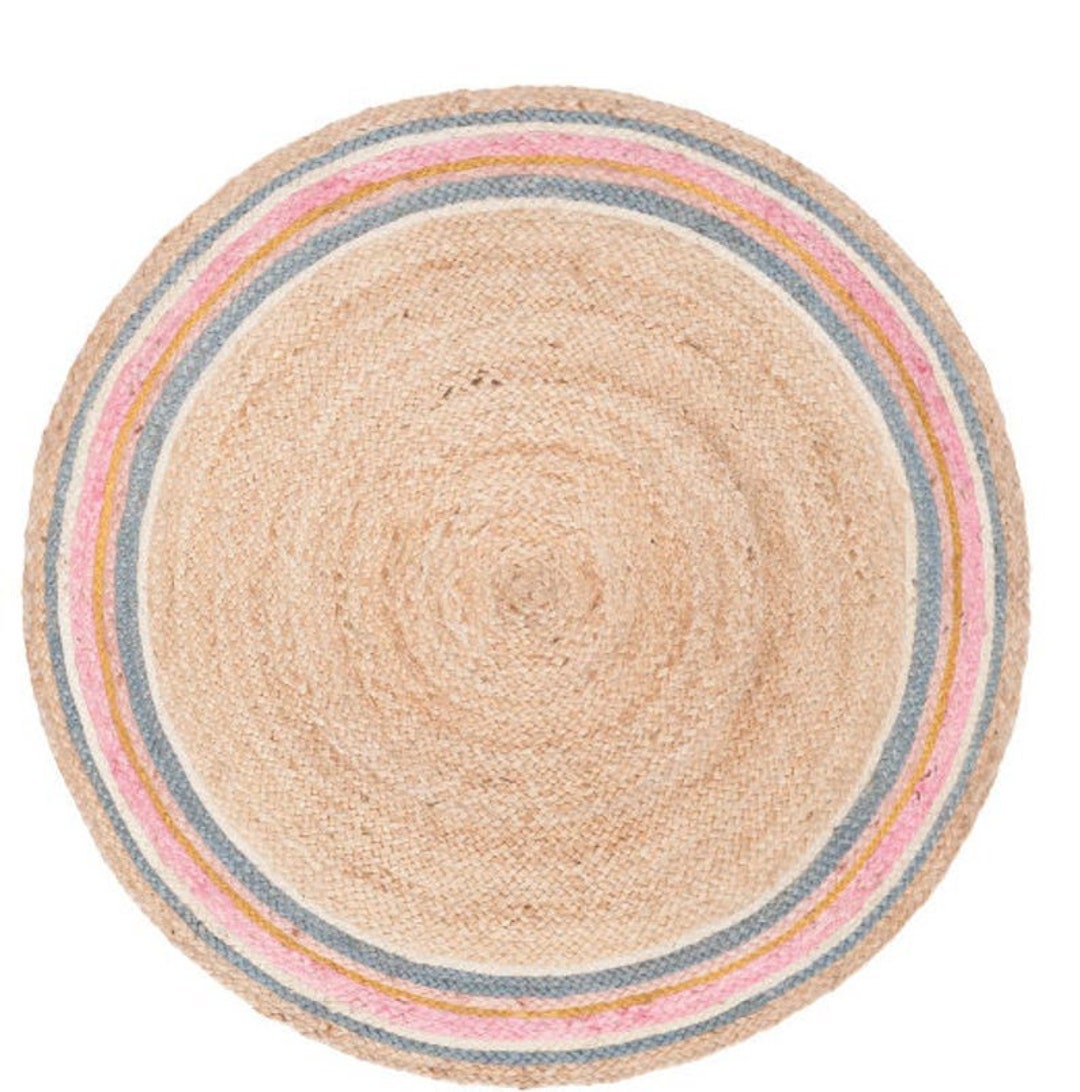 Handmade Jute Rug Natural Hand Braided Round Area Rug Rug - Etsy