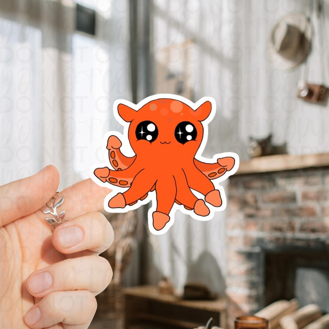 Dumbo Cocktopus Orange NSFW All Weather Proof Sticker - Etsy