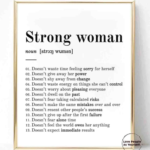 Powerful Women Art Print Strong Woman Art Feminist Poster - Etsy