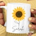 Custom Sunflower Mug, Personalized Name Coffee Mug, Customized Fall ...