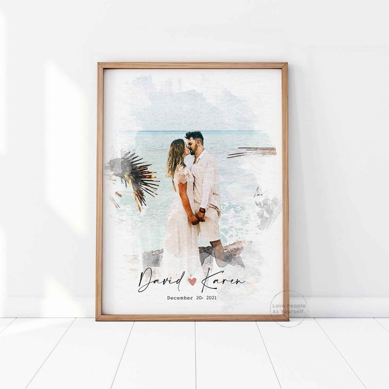 Personalized Wedding Gift for Couple Personalized Portrait - Etsy