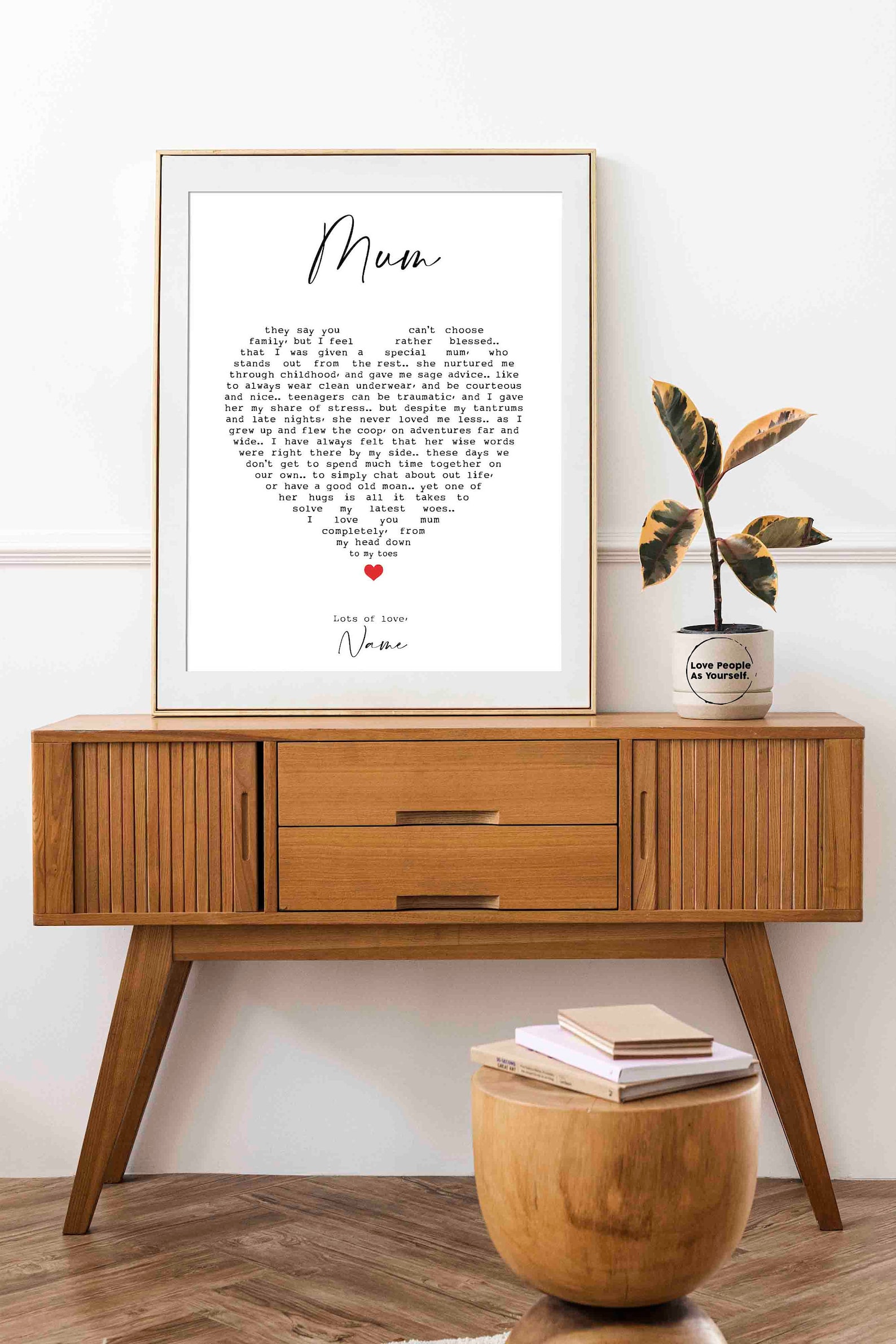 Imprimé personnalisé de maman, cadeau personnalisé pour la fête des ...