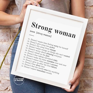 Strong Woman Print, Gifts for Strong Women, Friend Inspirational Gift ...