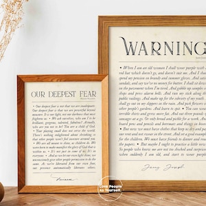 Warning Poem Print, Jenny Joseph, When I Grow Old I Shall Wear Purple ...