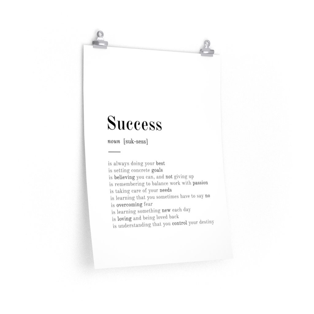 Success Definition Print, Women Gift, Feminist, Entrepreneur ...