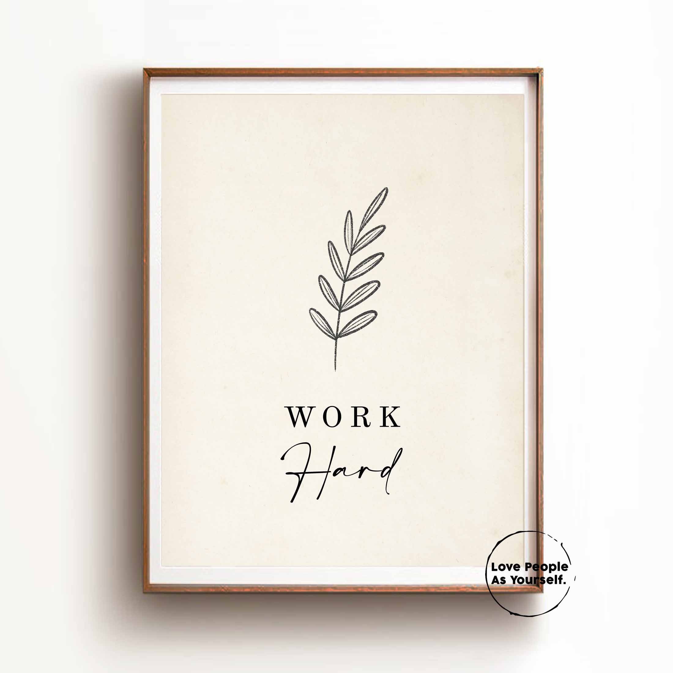 Office Decor Wall Art, Stay Positive Work Hard Make It Happen ...