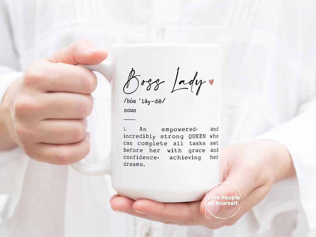 Boss Lady Definition Coffee Mug, Boss Day Gift Idea, Boss Babe Cups ...