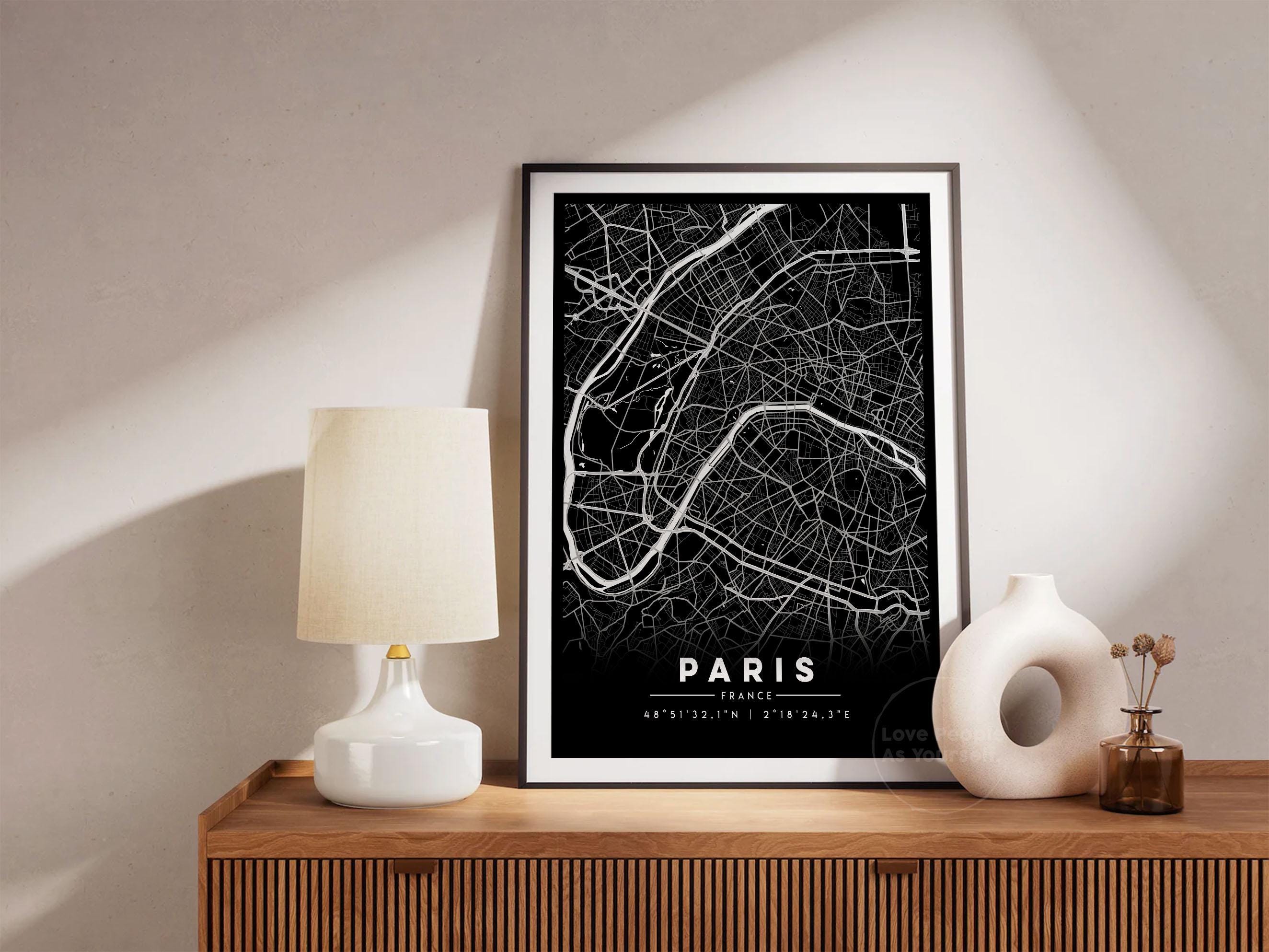 Custom City Map With Frame, 3 for 2 Any Town, Any City, Personalized ...