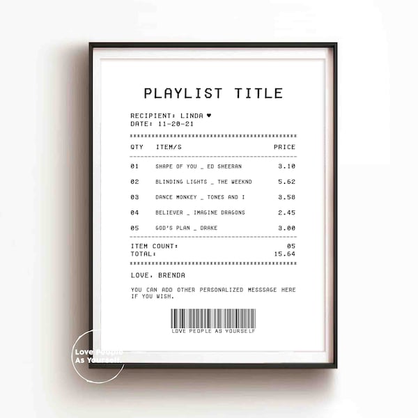 Acrylic Song Poster - Etsy