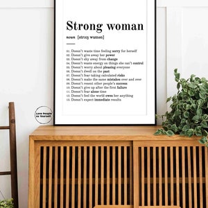 Strong Woman Print, Gifts for Strong Women, Friend Inspirational Gift ...