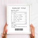 Personalized Song Receipt Poster Print, Custom Playlist Gifts ...