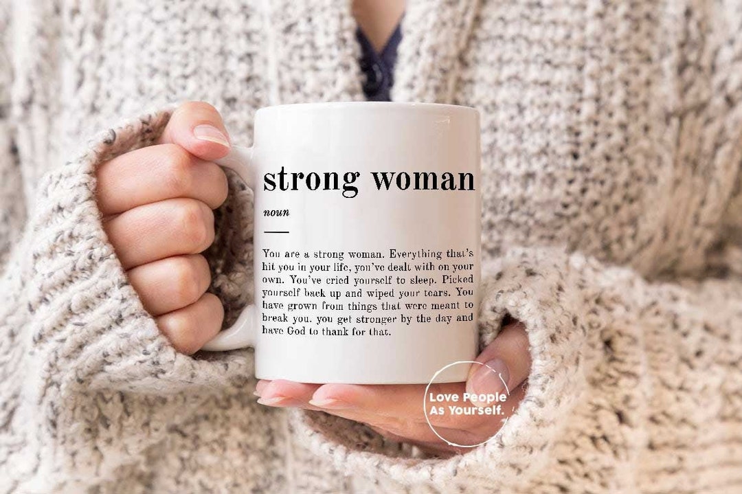 Strong Woman Mug, Strong Definition, Female Empowerment, Feminist Mug ...