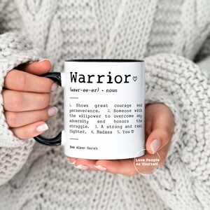 Custom Warrior Gift, Survivor Gift, Encouragement Mug Gift, Warrior ...