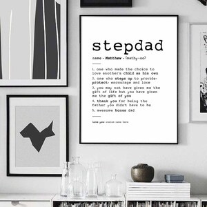 Personalized Fathers Day Gift for Stepdad, Stepdad Printable Gift ...