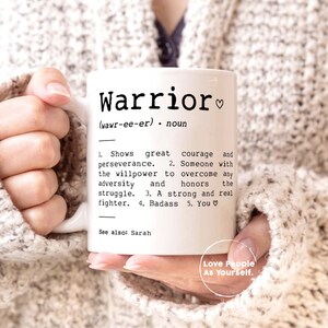 Custom Warrior Gift, Survivor Gift, Encouragement Mug Gift, Warrior ...