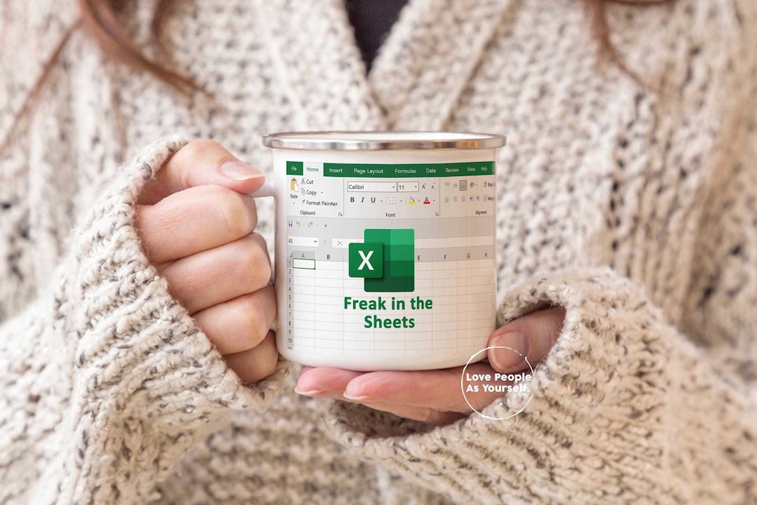 Freak in the Sheets Enamel Mug, Excel Coffee Mug, Excel, Accountant ...
