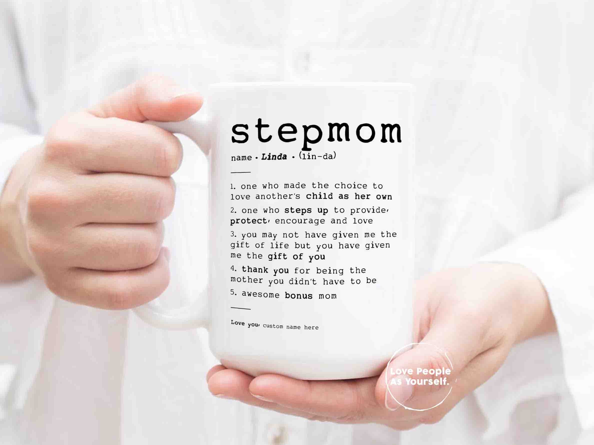 Personalized Step Mom Mothers Day Gift, Custom Mug, Bonus Mom ...