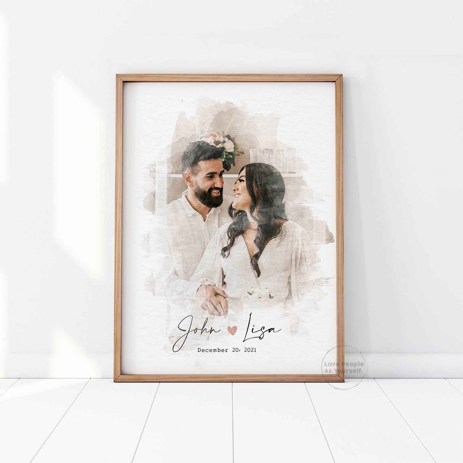 Personalized Wedding Gift for Couple Personalized Portrait - Etsy