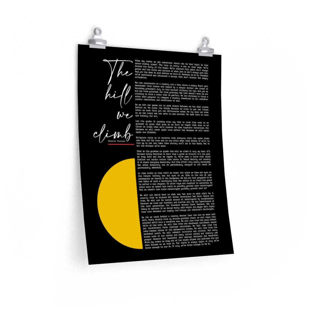 Amanda Gorman Full Poem, the Hill We Climb, American Poet, Amanda ...