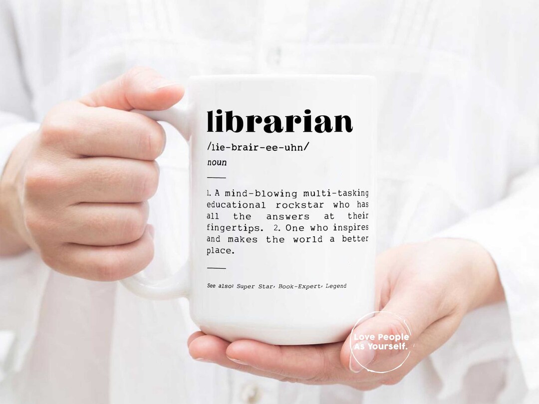 Librarian Definition Mug, Librarian Gift, Librarian Definition ...