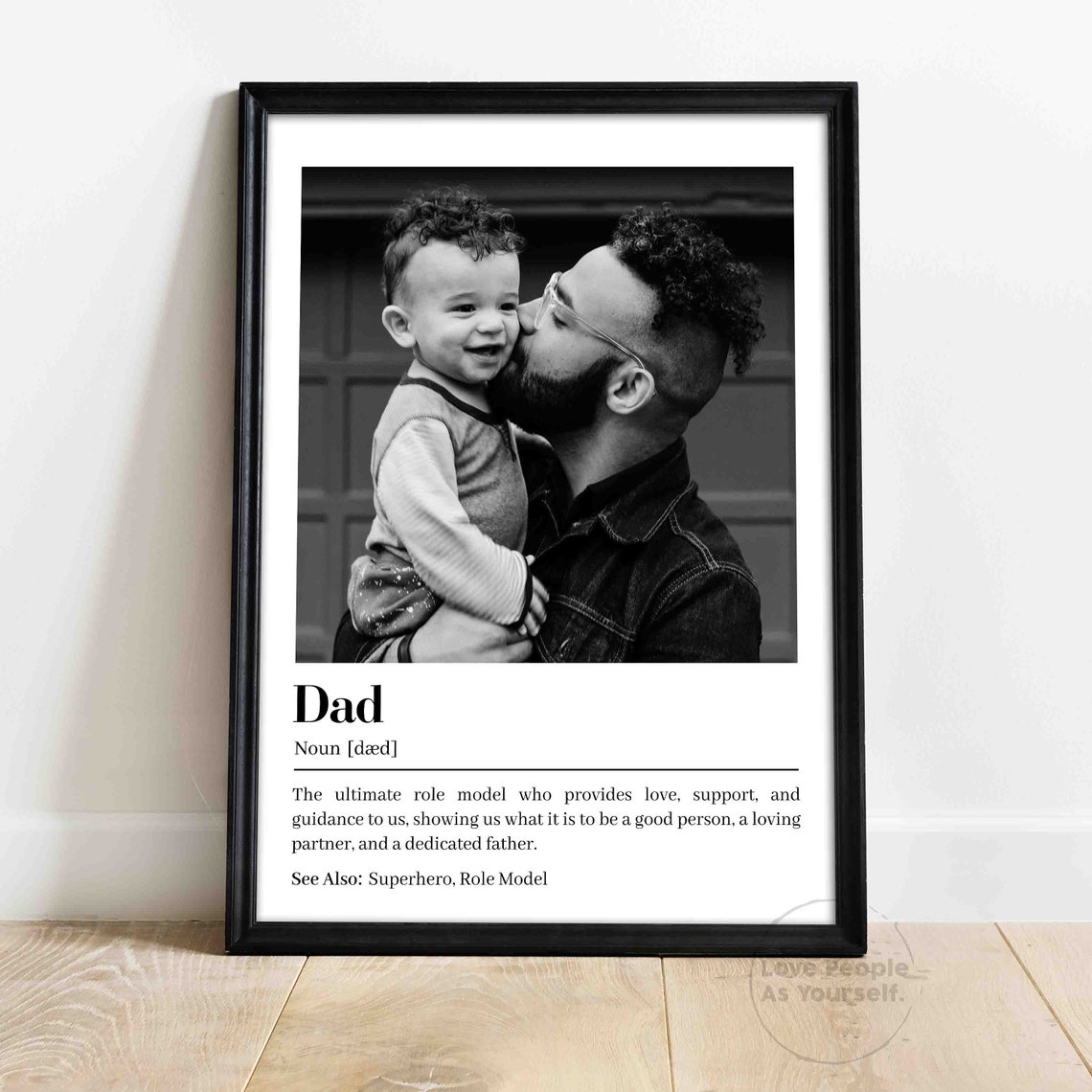 Dad Definition Print Fathers Day Gift From Daughter, Father Definition ...