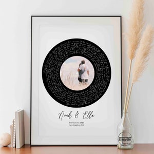 Personalized Record Print, Wedding Photo Gift, Custom Vinyl Poster ...