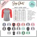 Bella Canvas 3001 Color + Size Chart | EDITABLE Canva Template | 3001 ...