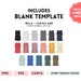 Bella Canvas 6682 Color + Size Chart | EDITABLE Canva Template | 6682 ...
