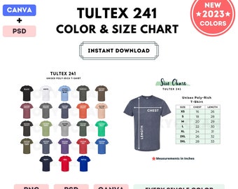 G186 Color Size Chart EDITABLE Canva Template G186 - Etsy Canada