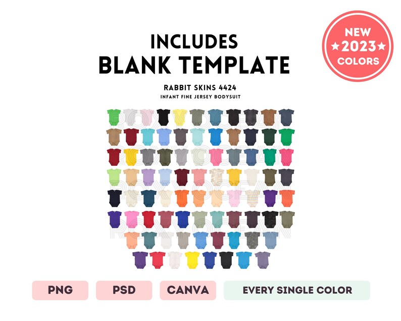 Rabbit Skins 4424 Color Size Chart EDITABLE Canva Template 4424 Infant ...