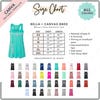 G540 Color + Size Chart | EDITABLE Canva Template | G540 Heavy Cotton ...