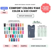 Next Level 5080 Color Chart Mockup, NL5080, 5080 Color Chart, Next ...