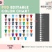 Tultex 202 Color + Size Chart | EDITABLE Canva Template | 202 Unisex ...